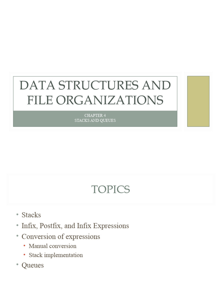 Chapter 4 Stacks and Queue | PDF | Computer Programming | Computer Science