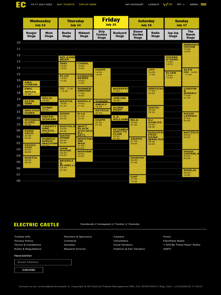Electric Castle - Schedule 8 | PDF
