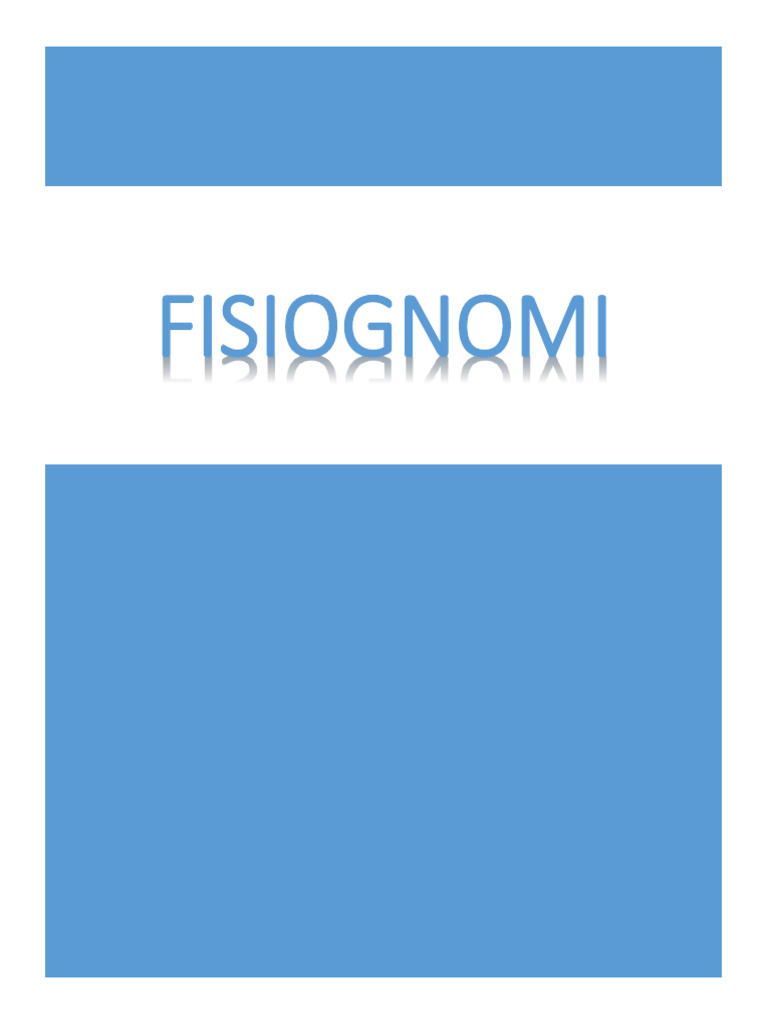 Memahami Fisiognomi dan Manfaatnya | PDF | Kajian Bahasa Asing ...