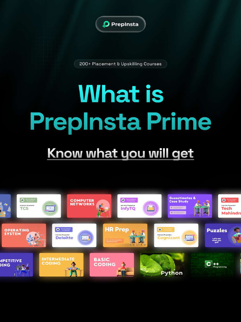 Prepinsta Prime 1 | PDF