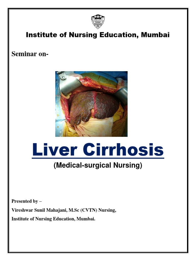 Liver Cirrhosis | PDF | Liver | Cirrhosis