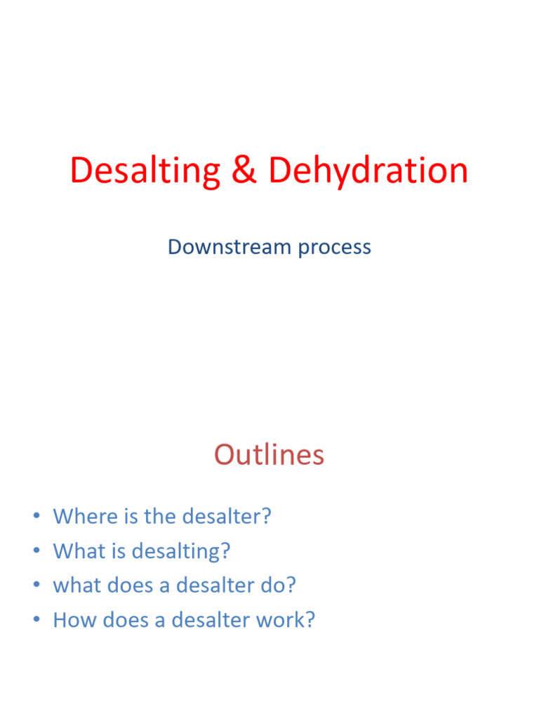 Desalting Process | PDF | Water | Petroleum