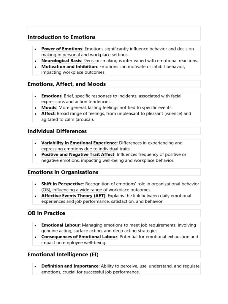 Emotions and Workplace Dynamics | PDF | Science & Mathematics