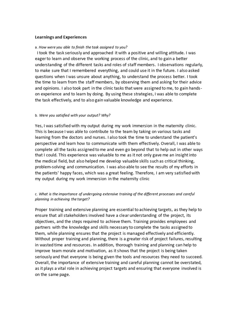 Pausha | PDF | Experience | Knowledge