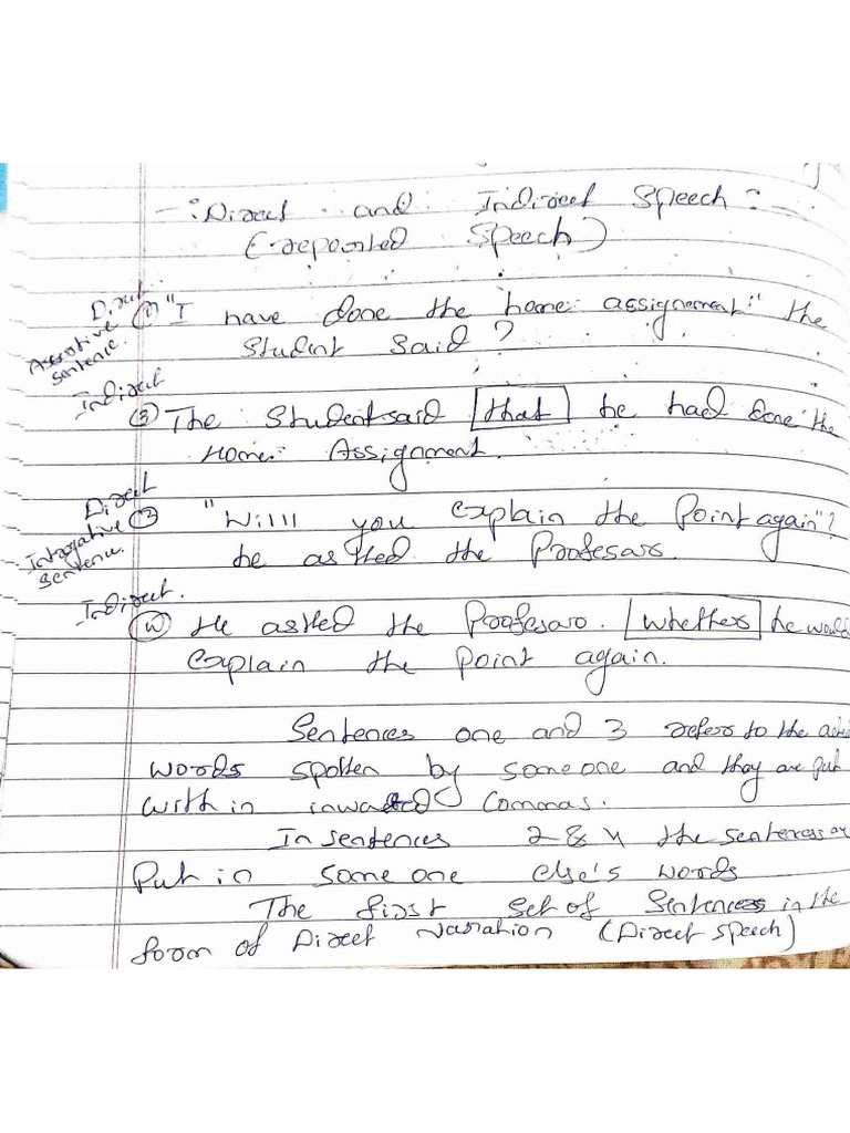 English Direct and in Director Speech | PDF