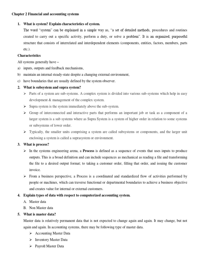Financial Accounting Systems Overview | PDF | Data Analysis ...
