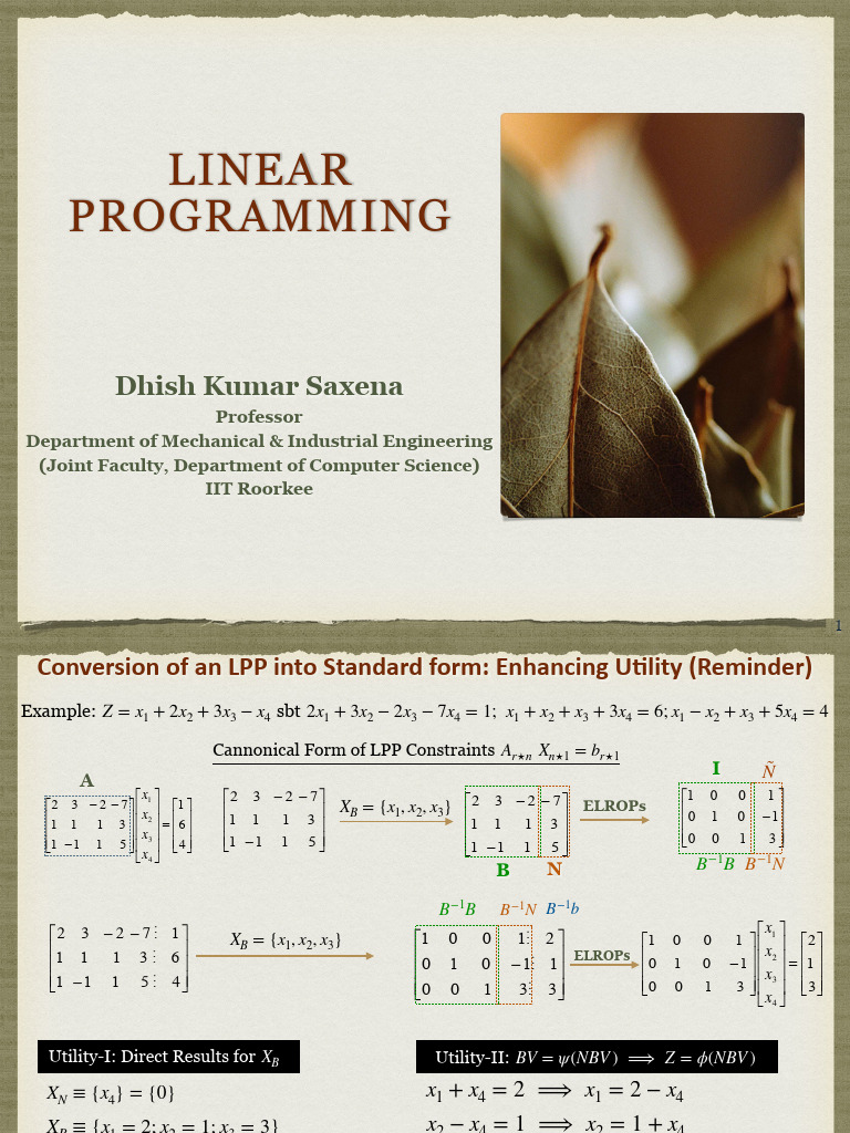 KKT Conditions in Linear Programming | PDF | Analysis | Theoretical Computer Science