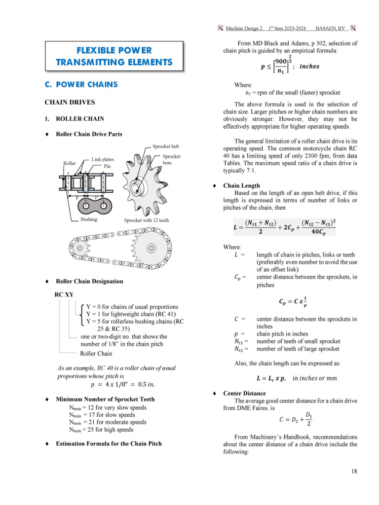 MD2 02 Chains and Sprockets Aug2023 NS | PDF