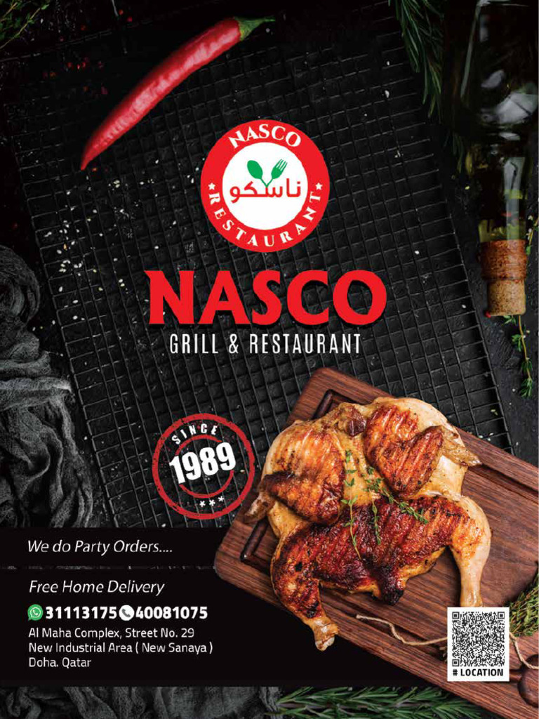 Nasco Menu June 2022 Final MOB | PDF
