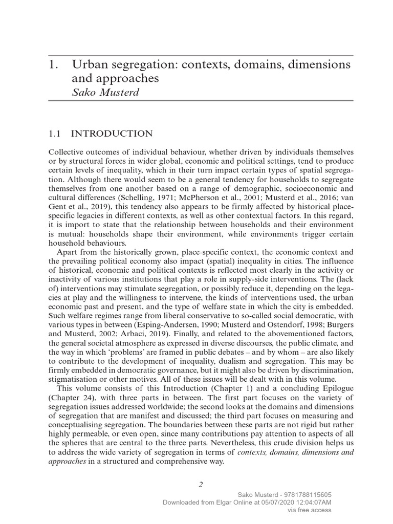 (9781788115599 - Handbook of Urban Segregation) Urban Segregation ...