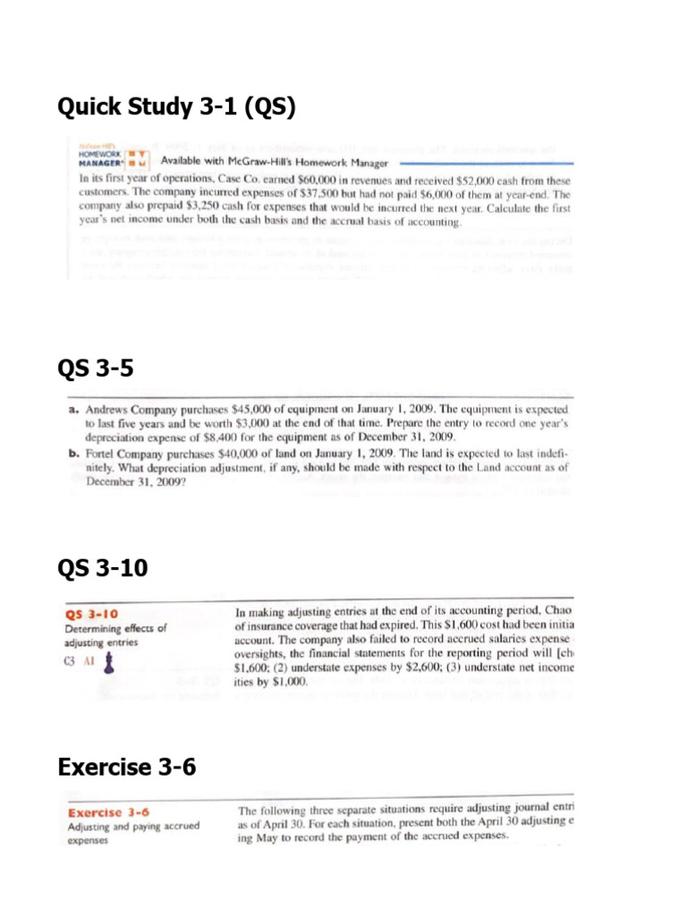 Chapter 3 - Exercises | PDF | Debits And Credits | Expense