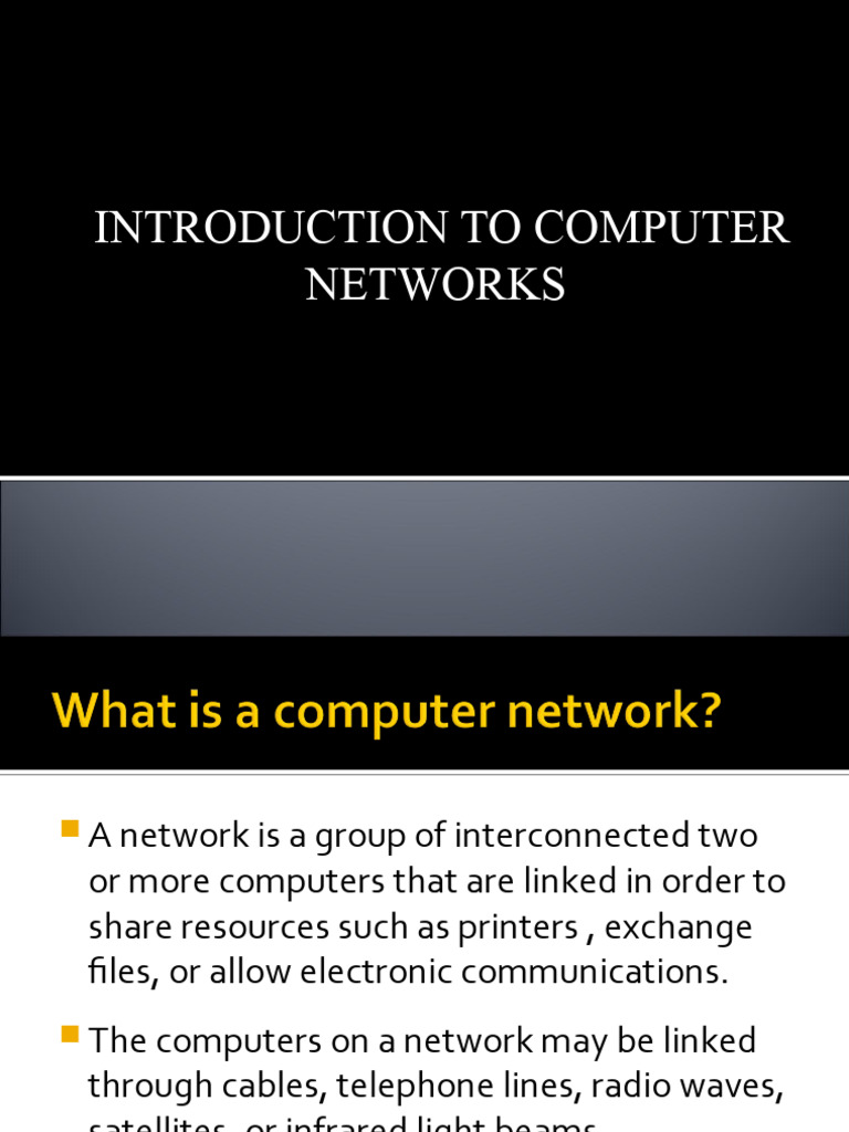 Lecture 12 - Introduction To Computer Networks | Download Free PDF | Network Topology | Computer ...