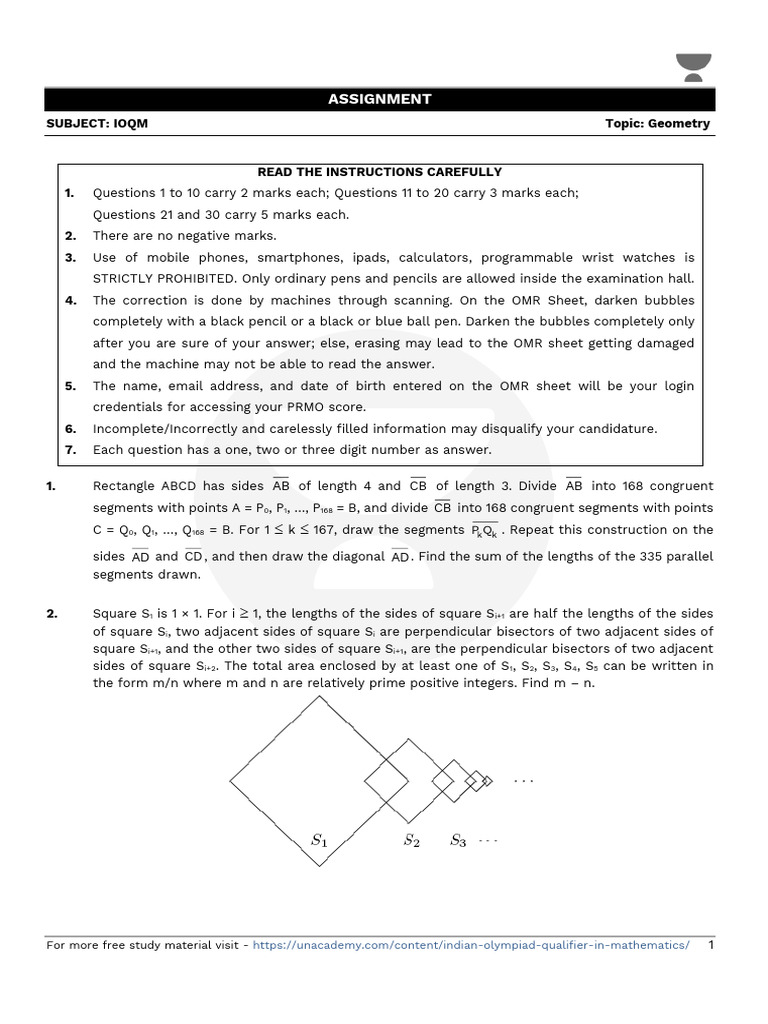 Assignment Geometry Question | PDF | Area | Triangle