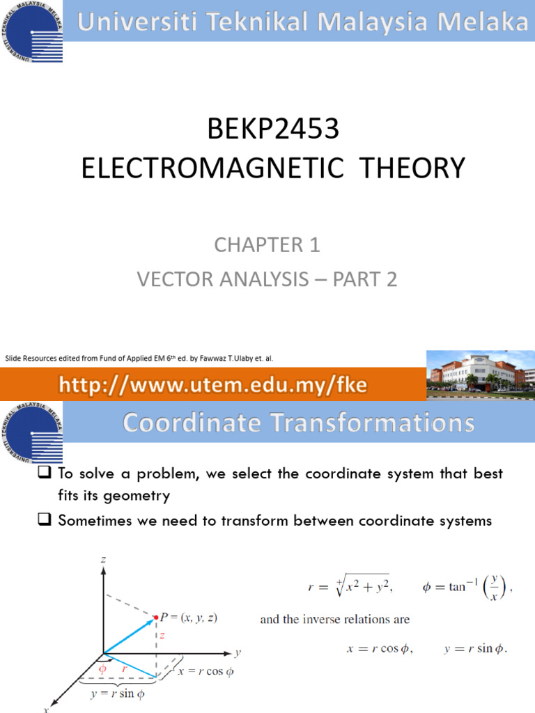 Chapter 2b - Vector Analysis Part 2 | PDF | Divergence | Differential ...