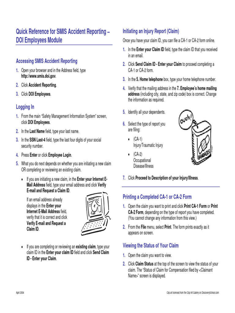 SMIS - Quick Reference Guide For Employees | Download Free PDF | Employment