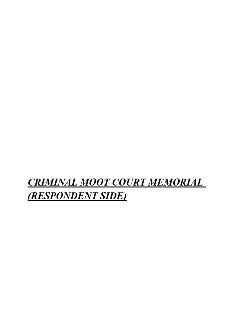 304 - B Respondent Memorial | PDF | Appeal | Trials