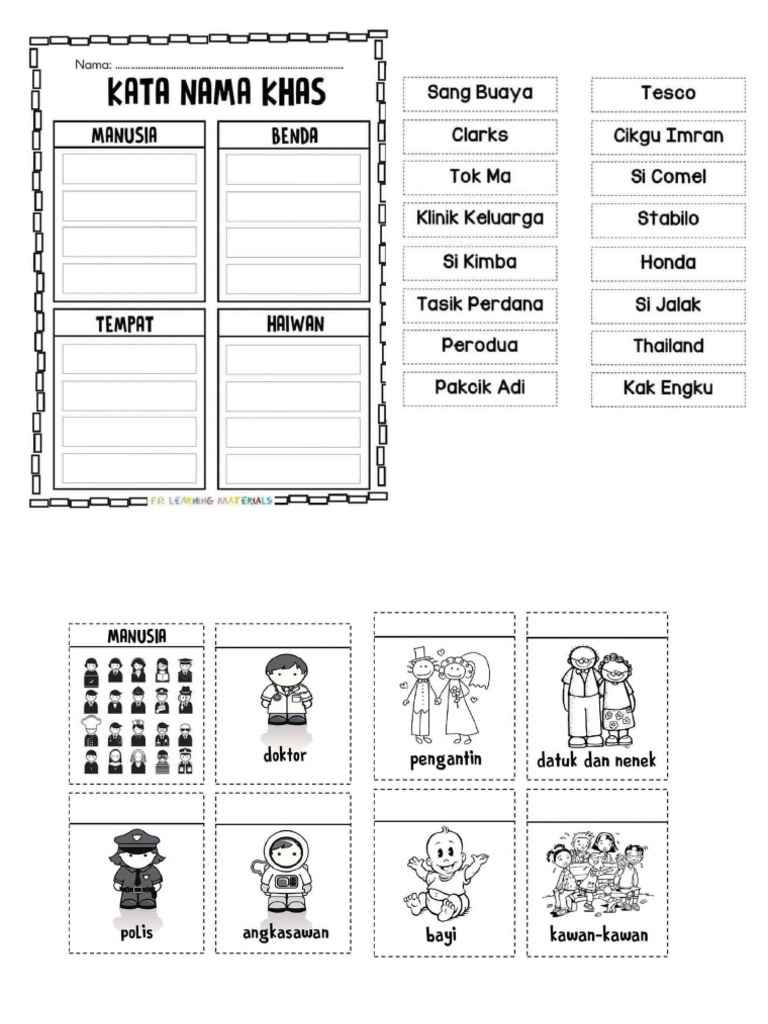 Kata Nama Am Khas | PDF