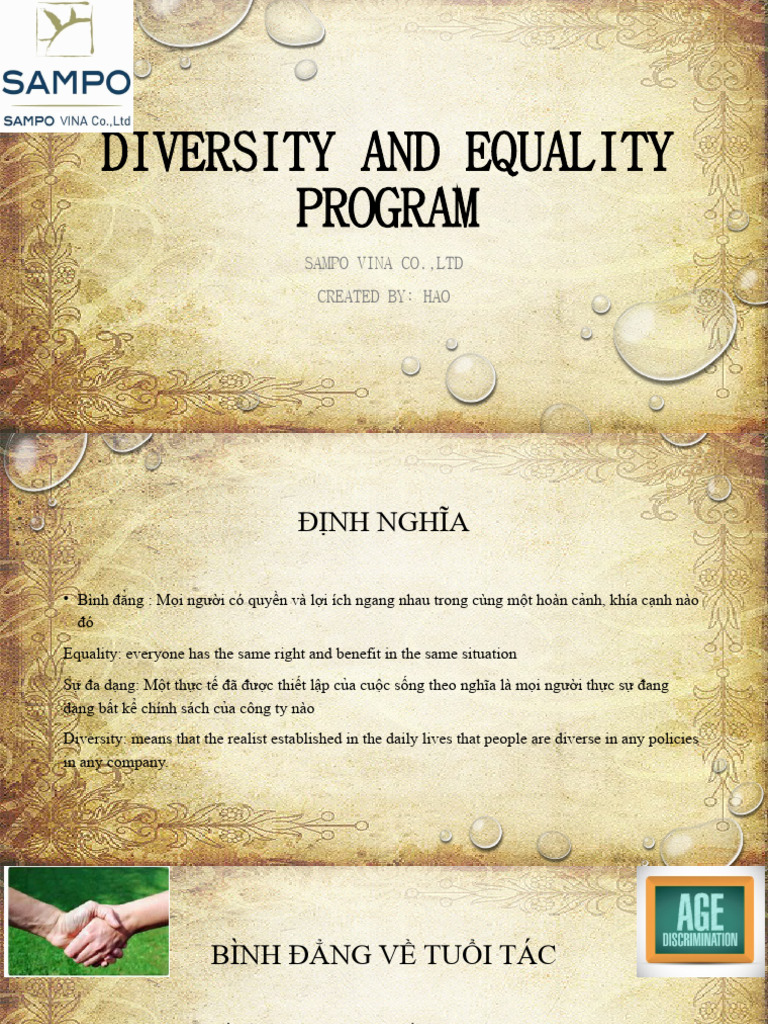 Diversity and Equality Program | PDF