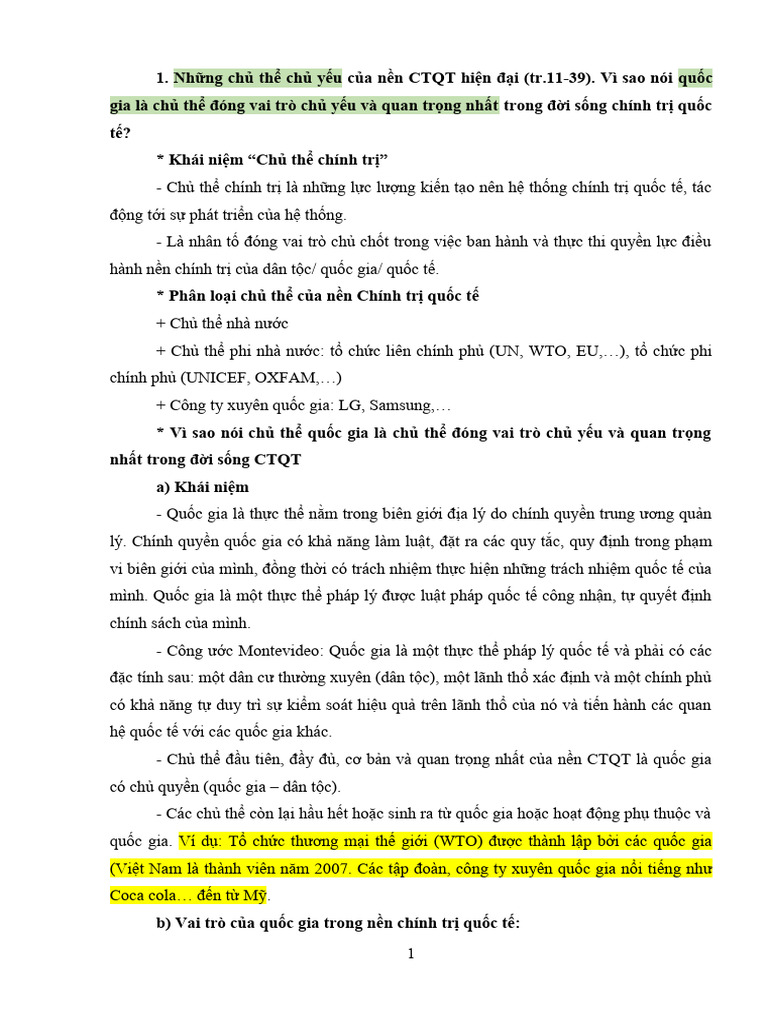 Ôn tập HK4 - - CTQTHD | PDF