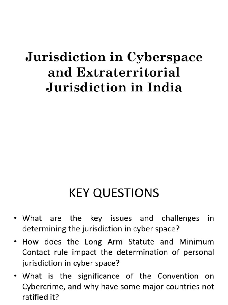 Cyberspace Jurisdiction Challenges | PDF | Jurisdiction | Cybercrime