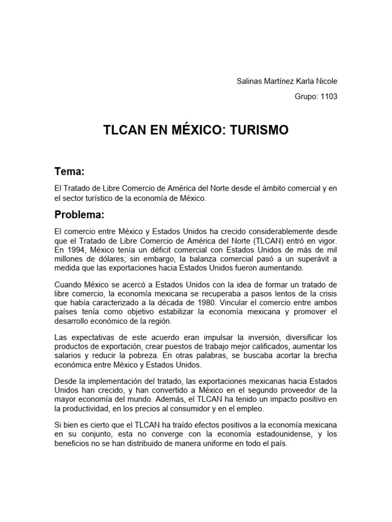 TLCAN | PDF | Tratado de Libre Comercio Norteamericano | México