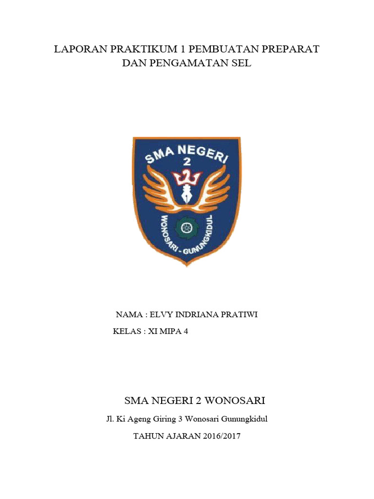 Laporan Pembuatan Preparat Dan Pengamata | PDF