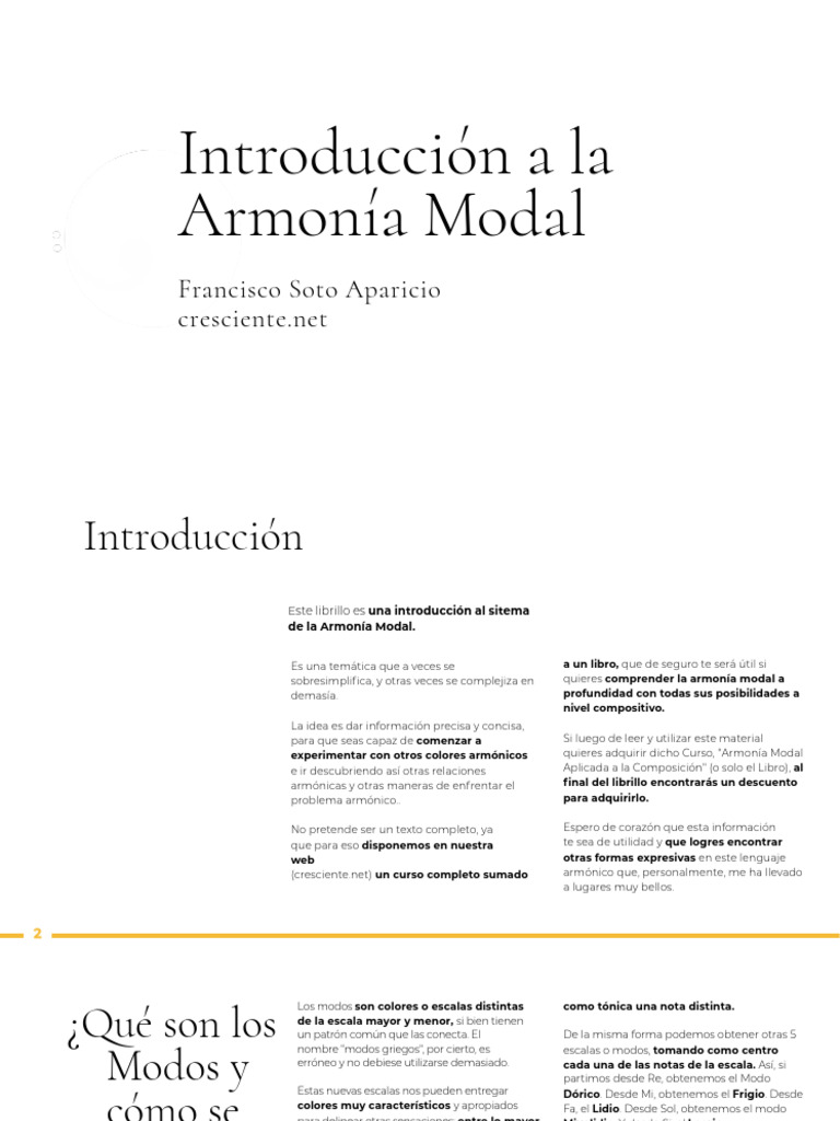 Introduccion A La Armonia Modal | PDF | Escala (música) | Acorde (Música)
