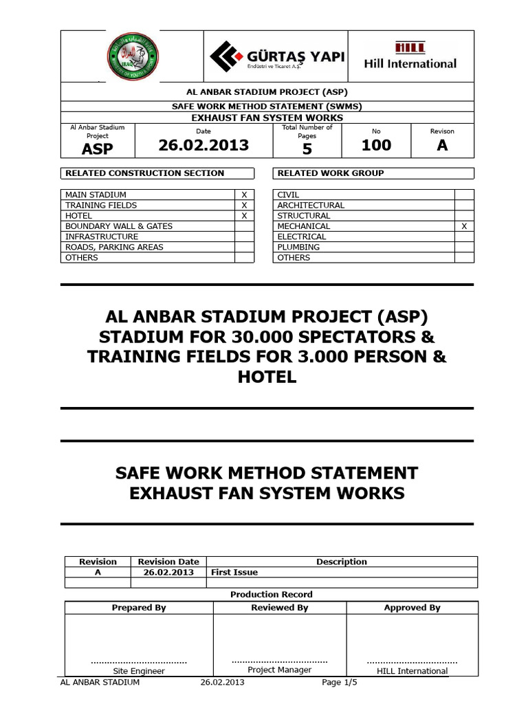 100 MoS For Exhaust Fan System Works of MS-H-TF | PDF | Specification ...