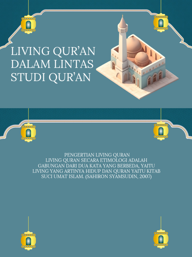 Pengertian dan Manfaat Living Qur'an | PDF