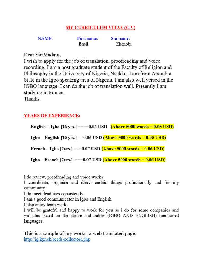 Basil Ekenobi | PDF | Languages | Foreign Language Studies