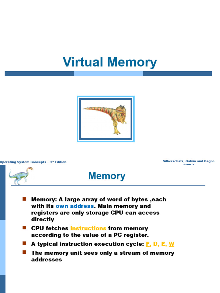 Virtual Memory Pdf Central Processing Unit Computer Data Storage