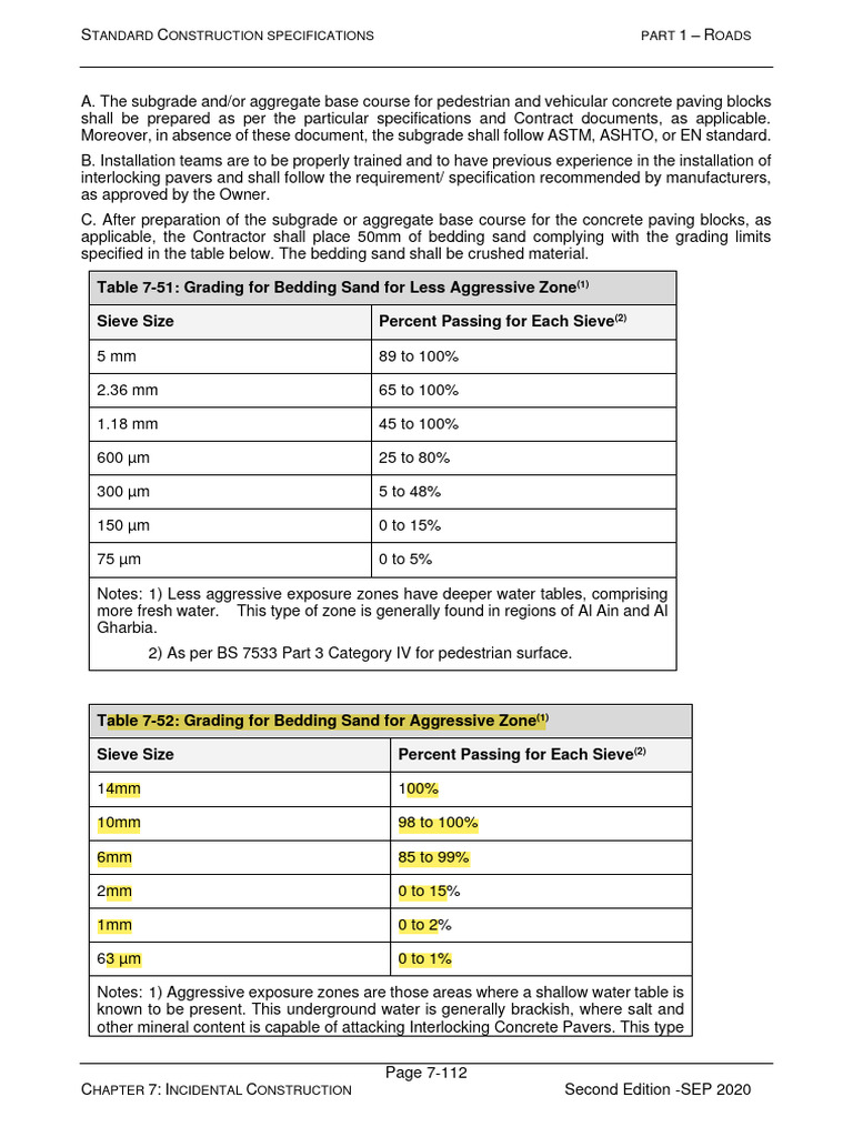 5-Spec Bedding Sand | PDF | Earth Sciences | Materials