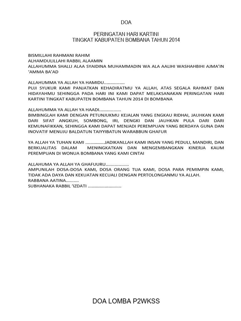 Doa Kegiatan 4 | PDF