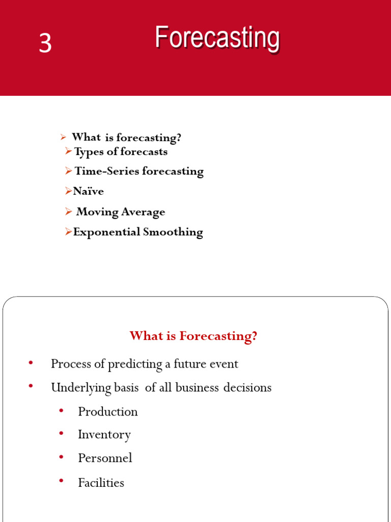 Forecasting | Download Free PDF | Forecasting | Statistical Theory