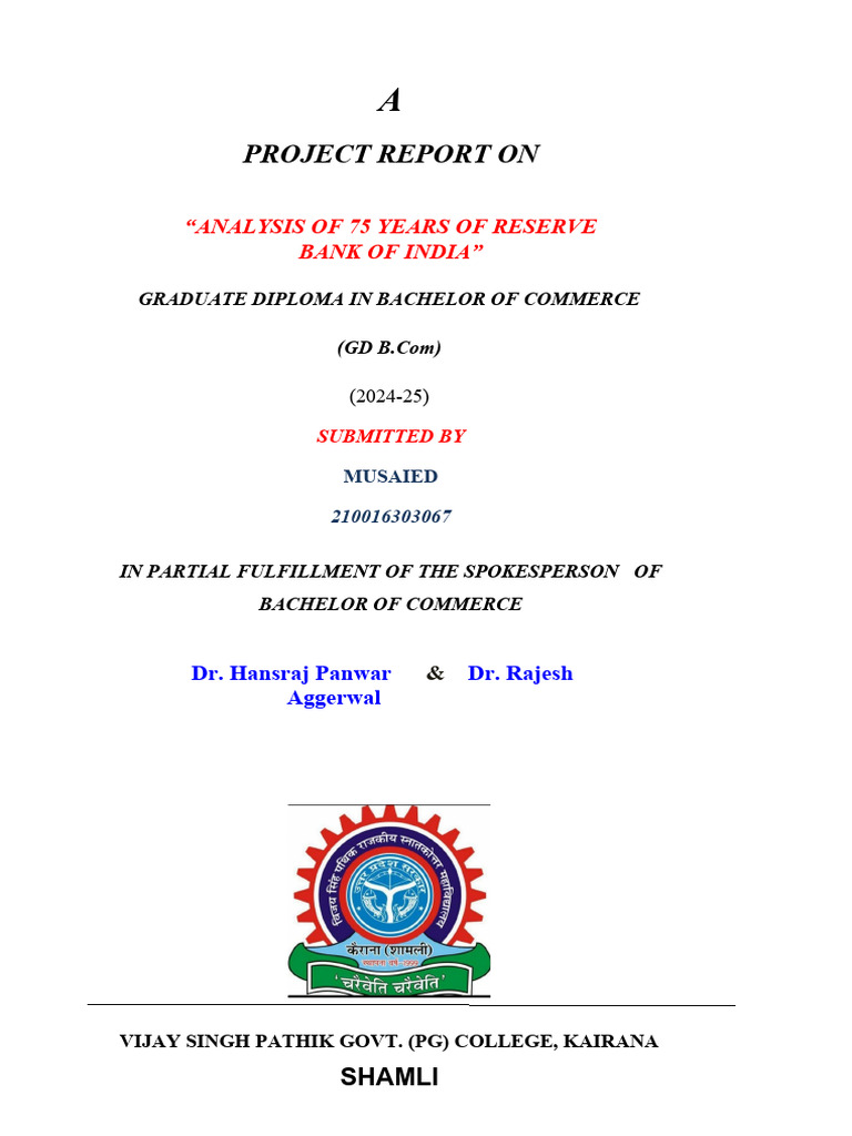 Rbi Analysis | Download Free PDF | Reserve Bank Of India | Basic Research