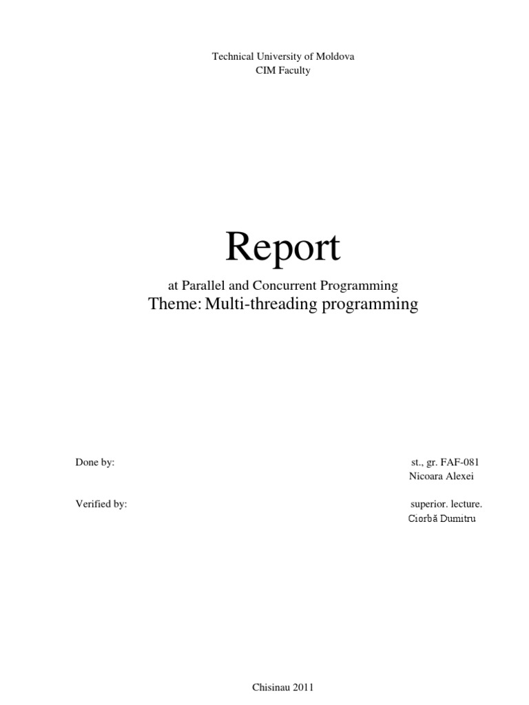 Theme Multi Threading Programming At Parallel And Concurrent Programming Pdf Thread