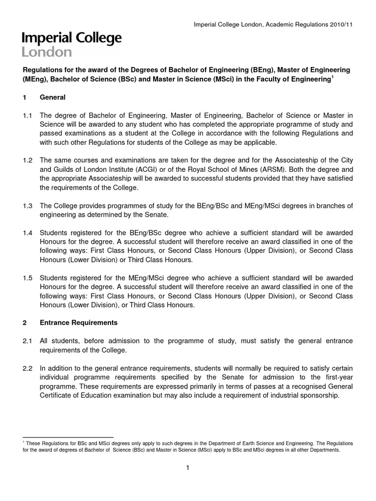 BEng & MEng | PDF | Academic Degree | Bachelor's Degree