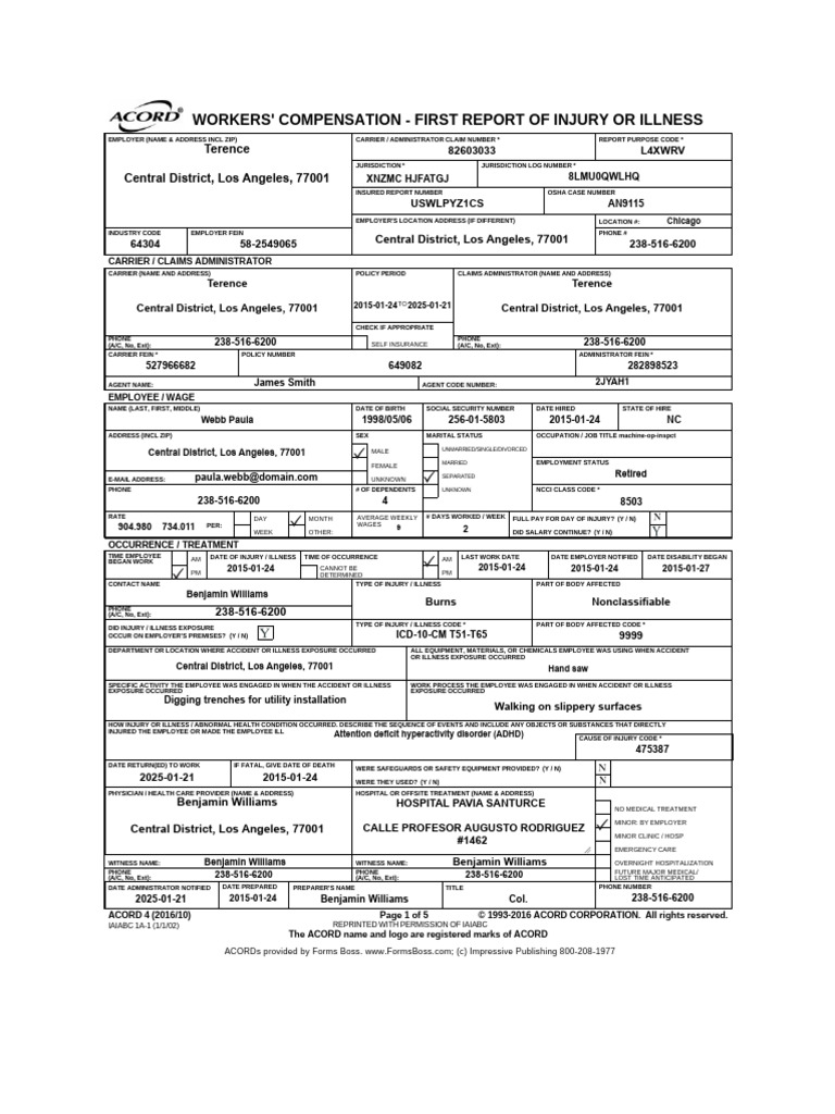 Accord Form | PDF | Fraud | Insurance