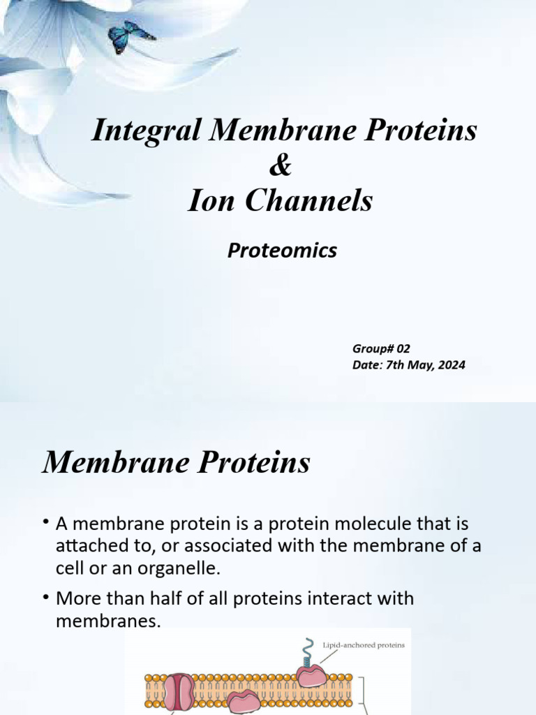 Proteomics #02 WPS Office 1 | PDF | Ion Channel | Cell Membrane