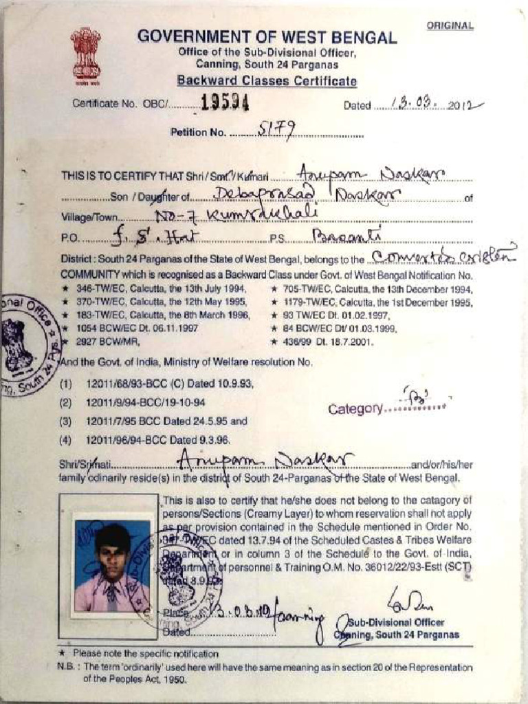 Cast Certificate Compressed | PDF