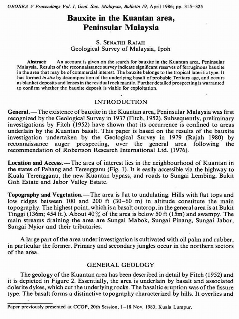 Geosea Bauxite | PDF