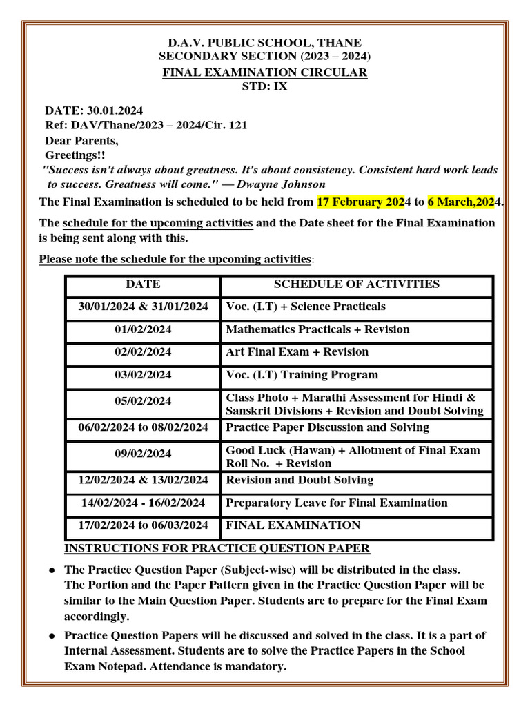 STD Ix Final | Download Free PDF | Educational Assessment And Evaluation | Qualifications