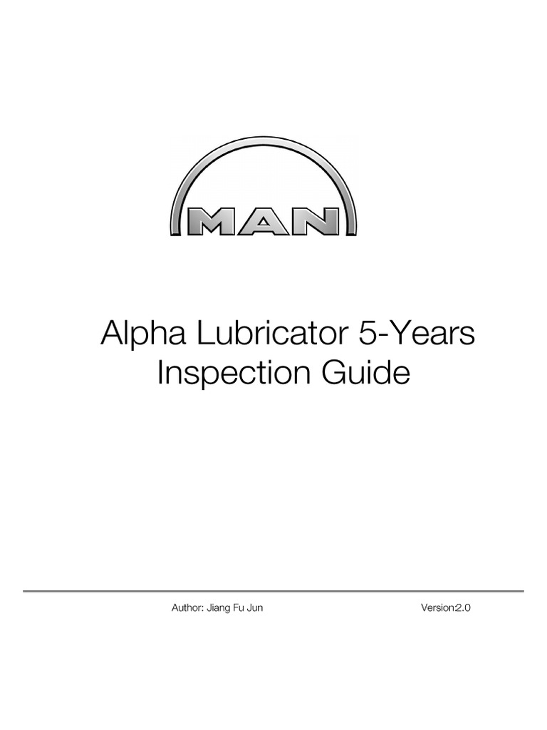 Alpha Lubricator 5-Years Inspection Guide - V2 | PDF | Electrical ...