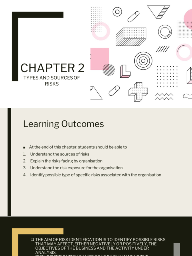 CHAPTER 2 - Types and Sources of Risk PART I | PDF | Financial Risk | Risk
