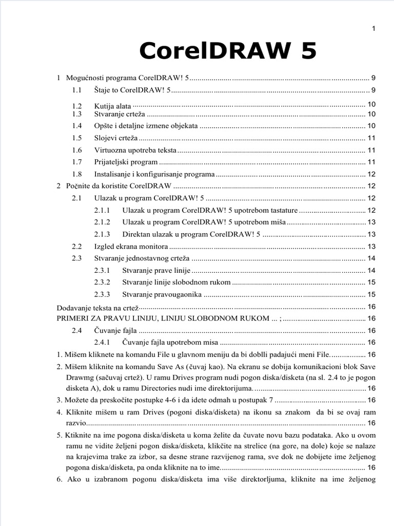 Corel Draw 5 Kompletna Knjiga | PDF