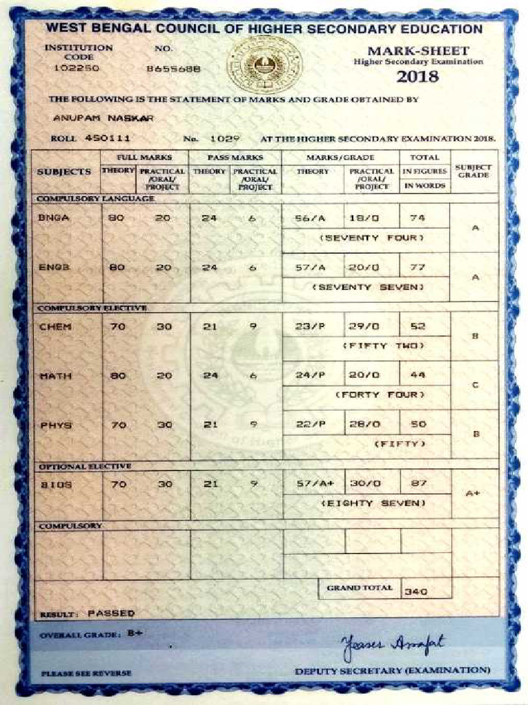 HS Result Compressed | PDF