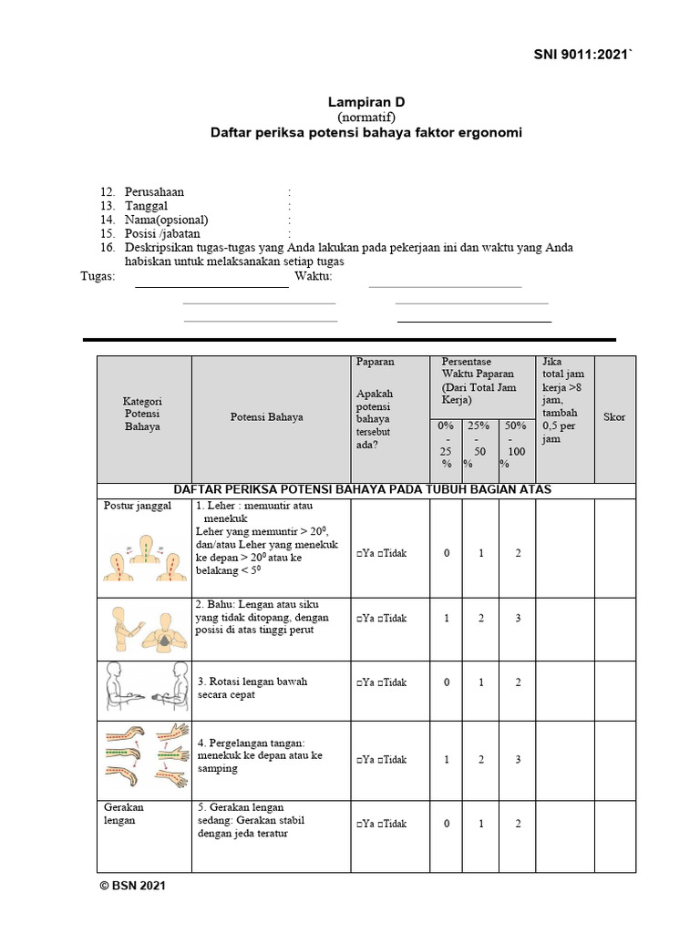SNI 9011-2021 - Ergonomi-25-29 | PDF