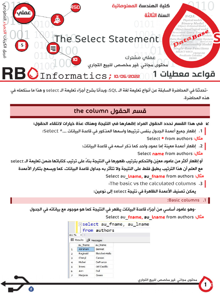 DataBase Parctical Lec 5 | PDF