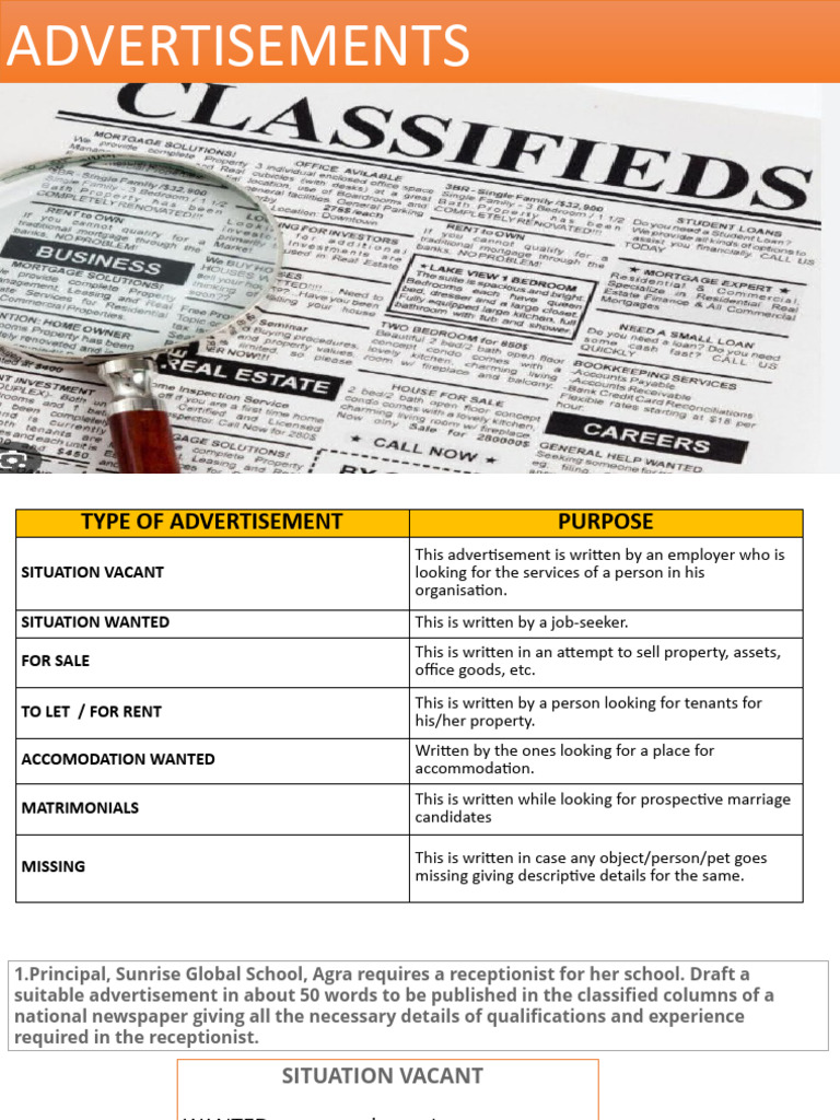Advertisements | PDF