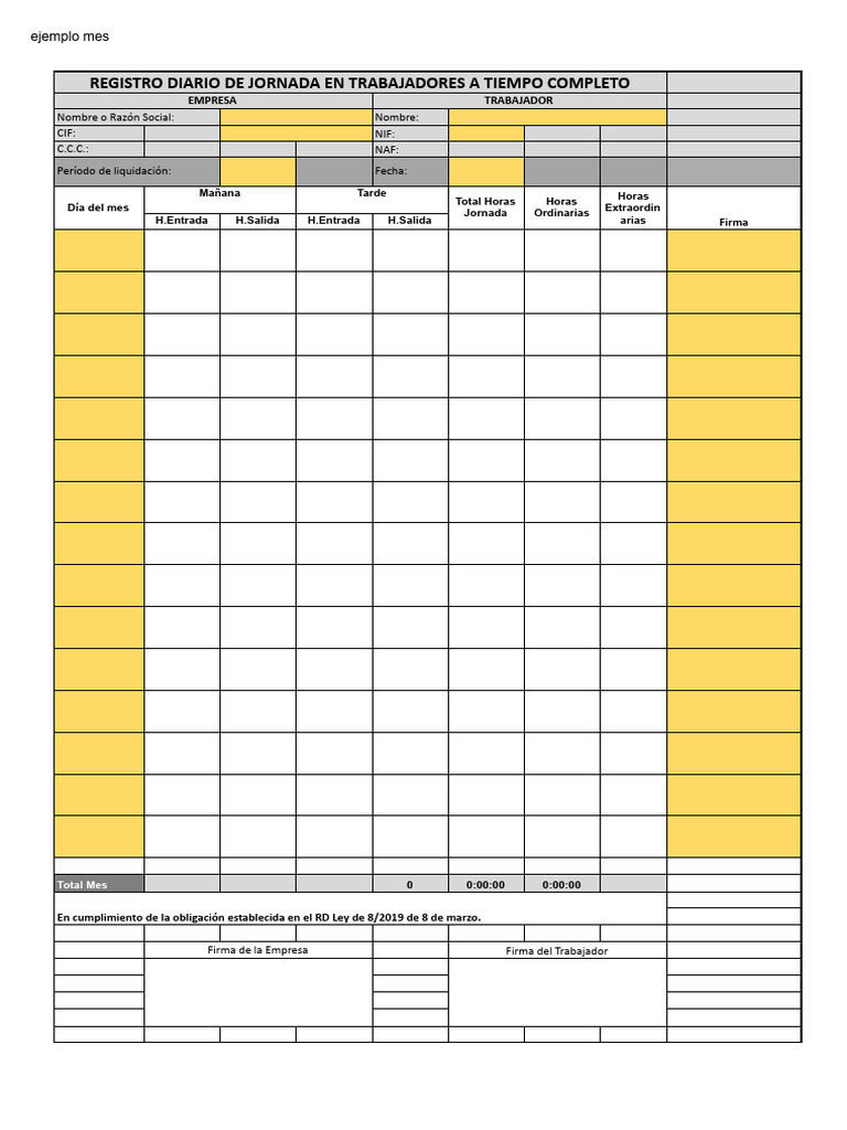 Libro2.xlsx - Ejemplo Mes | PDF
